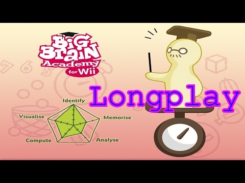 Wii Longplay: Big brain academy 1 and 2 player