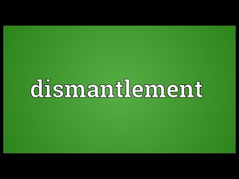 Dismantlement Meaning