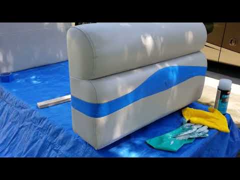 Restore ugly looking vinyl to like new condition by "painting" with SEM Color Coat
