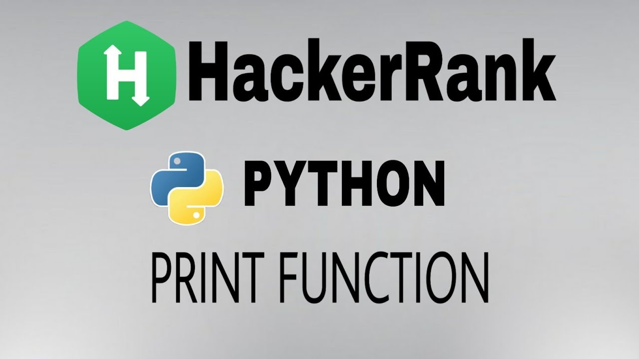 #7: Print Function | Hackerrank Python Solution | English Explanation