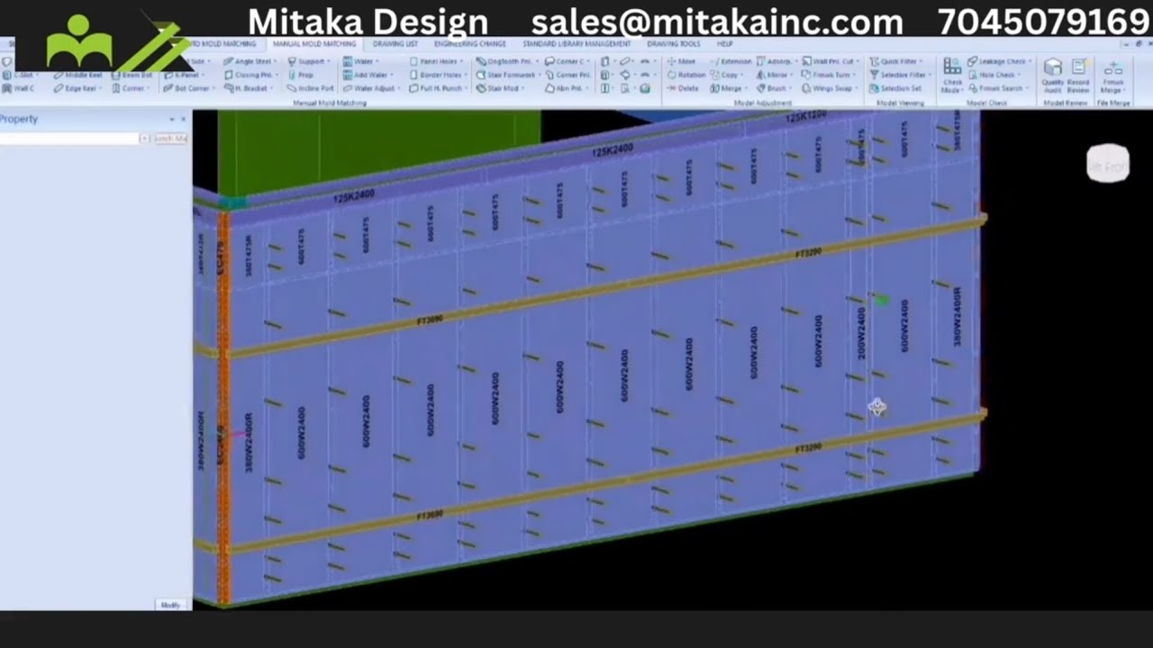 Aluminum Formwork Design 3D BIM-based | Mivan Designing | Full Software Explanation by Mitaka Group