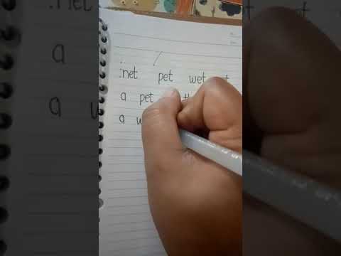 writing cvc words that end with -et