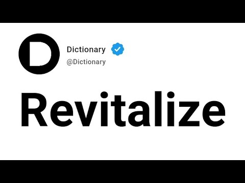 Revitalize Meaning In English