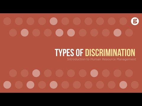 Types of Discrimination