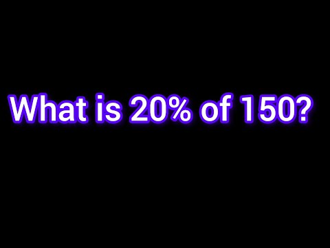 What is 20% of 150?-Math Percentage Problem