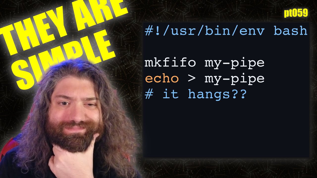 Named Pipes with `mkfifo` with Bash! Piping data between processes - You Suck at Programming #059