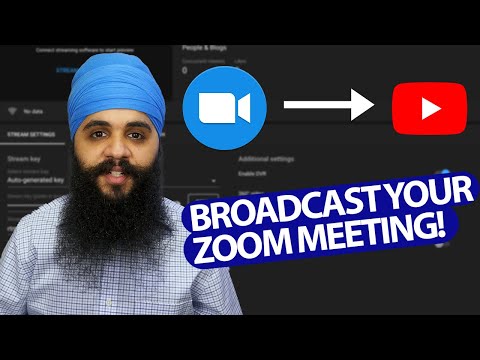 How to LIVE STREAM a Zoom meeting to YouTube // Updated for April 2020