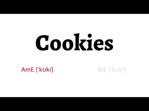 How to Pronounce cookies in American English and British English