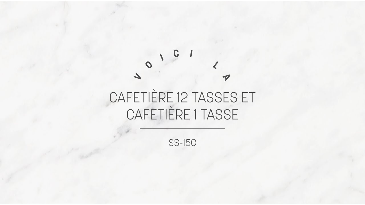 CAFETIERE 12 TASSES & CAFETIERE UNE TASSE  - ÉDUCATIVE (SS-15C)