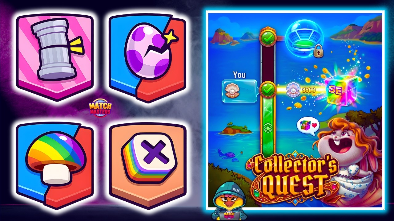 COLLECTOR'S QUEST REWARDS + BEST BOOSTERS & TACTICS FOR DAILY MODES 🔥 MATCH MASTERS