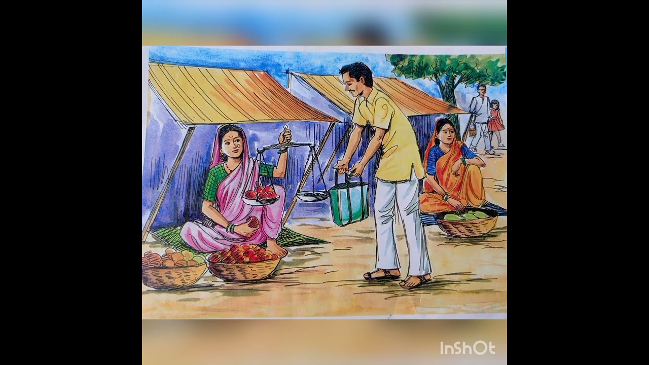 Rural Memory drawing examples 🖍️🖌️🎨. for art students #drawing #painting #shots #youtuveshots