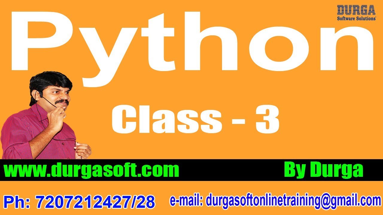 Learn Python Programming Tutorial Online Training by Durga Sir On 04-04-2018 @ 6PM