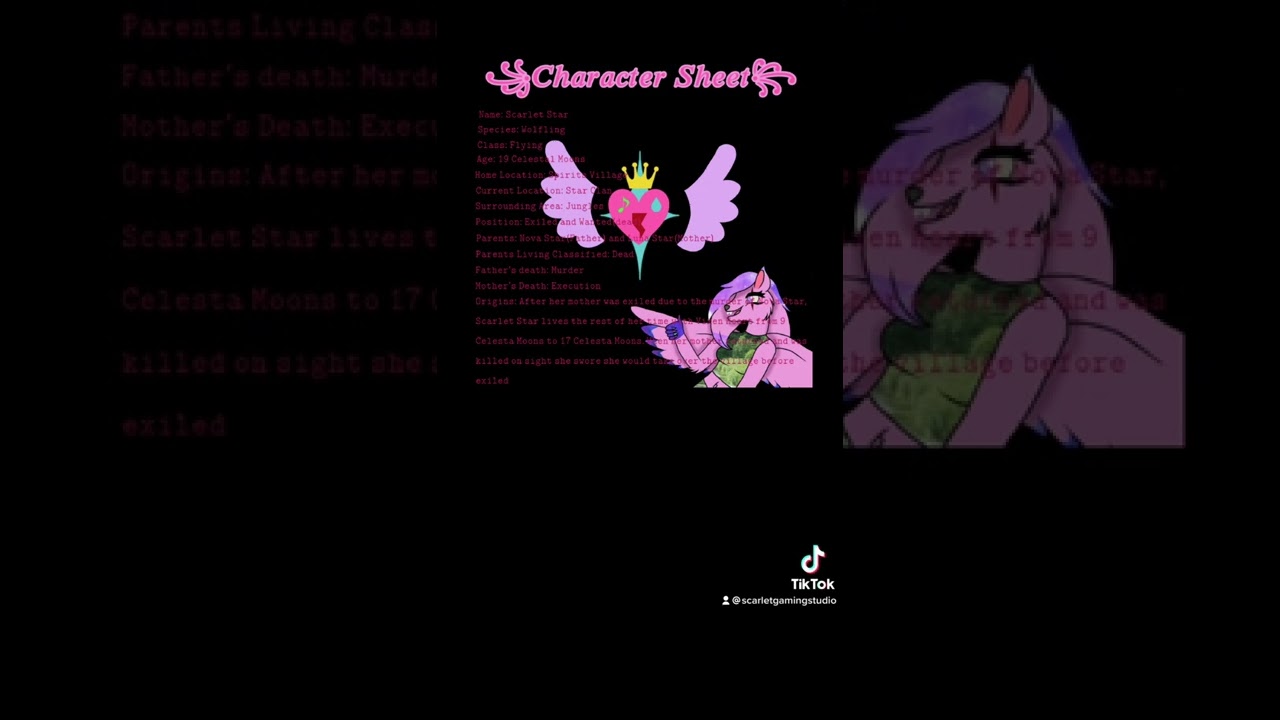 Scarlet Star|Character Sheet