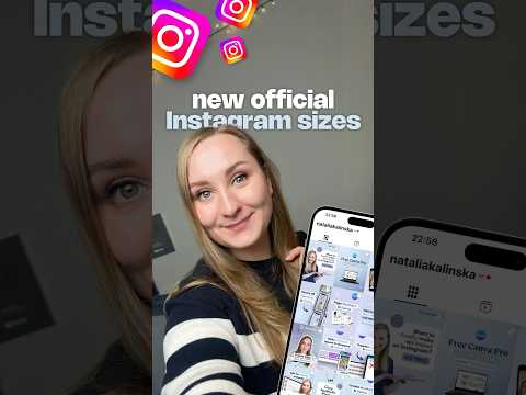 The official Instagram SIZES after the new Instagram GRID update #instagramtips