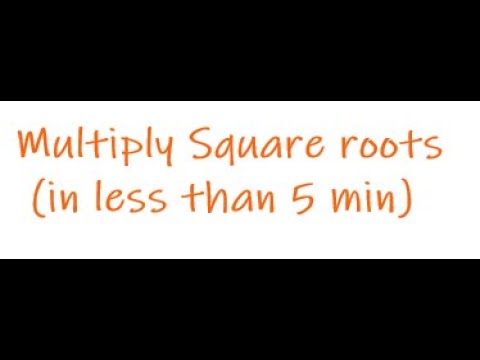 Multiply Square Roots