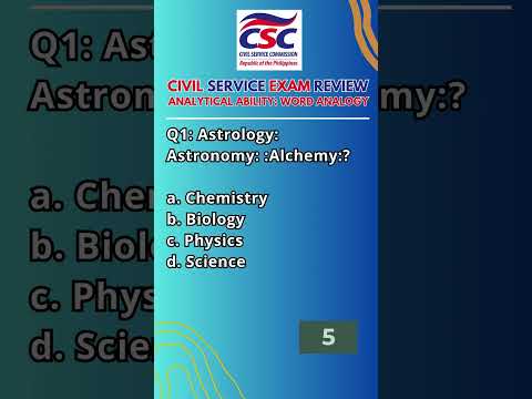 Civil Service Exam 2025 Review (Prof)- Analytical Ability: Word Analogy