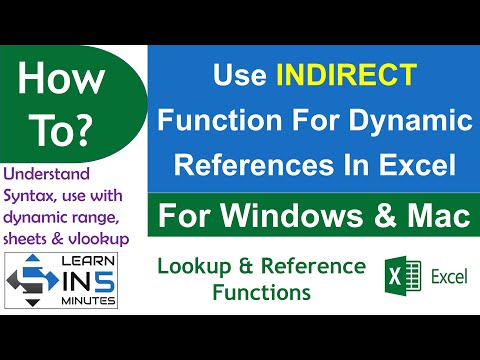 How to Use INDIRECT Function for Dynamic References in Microsoft Excel | Learn in 5 Minutes