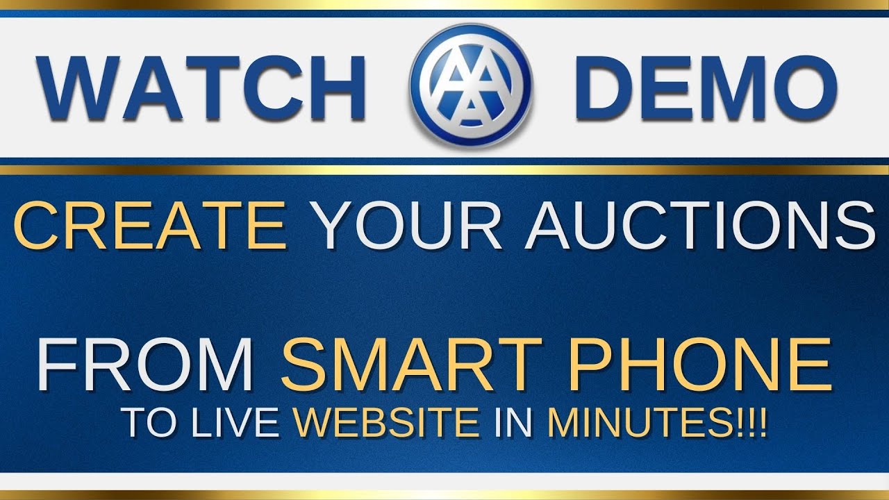 Auction Listing Software (Mobile App Version) Demo