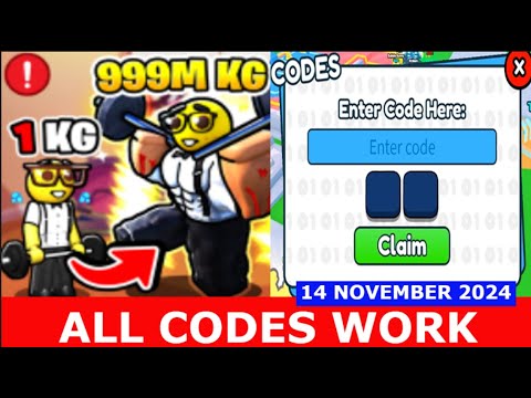 *ALL CODES* [NEW] Gym Showdown Simulator ROBLOX | NOVEMBER 14, 2024
