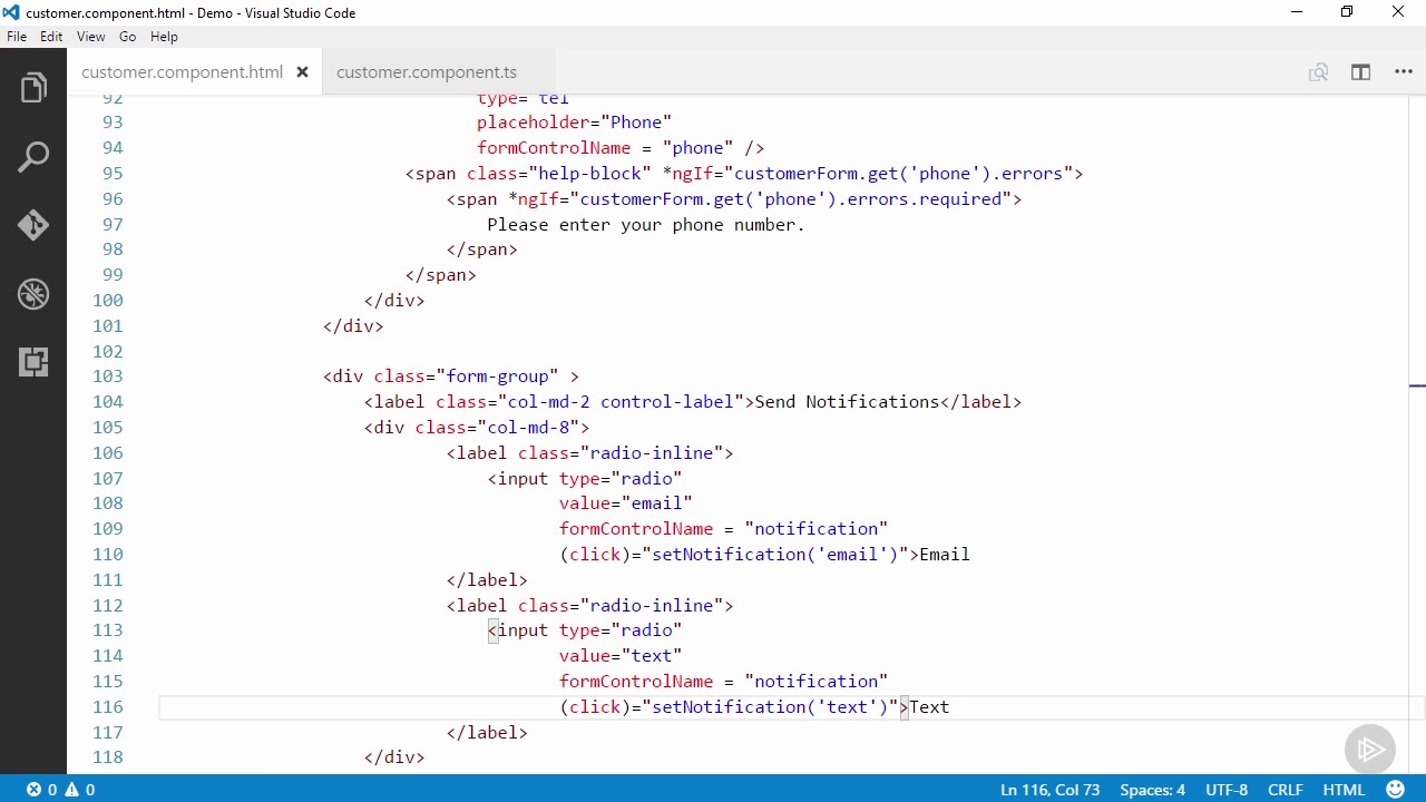 19 Angular 2 Fundamentals Adjusting Validation Rules at Runtime