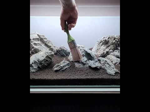 AQUARIUM HARDSCAPING | IWAGUMI STYLE #aquascaping #fishtank #aquariumhobby
