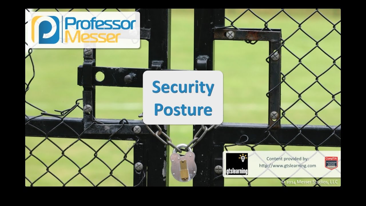 Security Posture - CompTIA Security+ SY0-401: 3.6