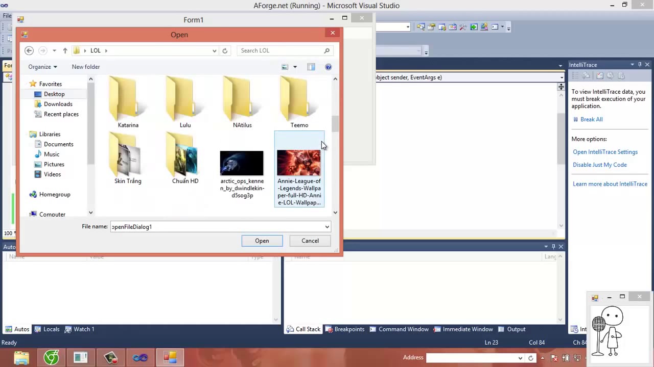 C#  Use the AForge library for image processing