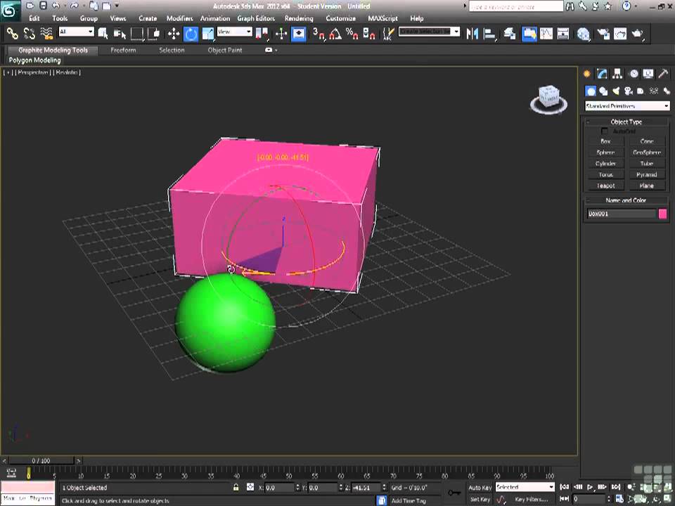 3D Max Course_9.Transforming Objects Using The Transform Tools