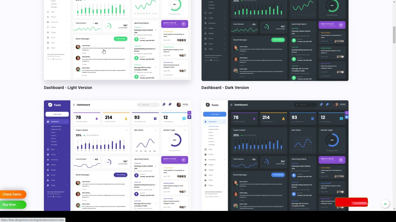 Fasto - Angular Admin Dashboard Template angular dashboard admin themes Natsuki
