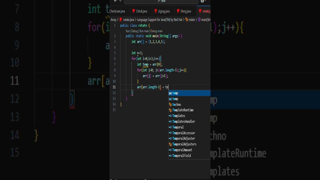 Expert Reveals The SECRET To Mastering Java Array Rotation #javaprogramming