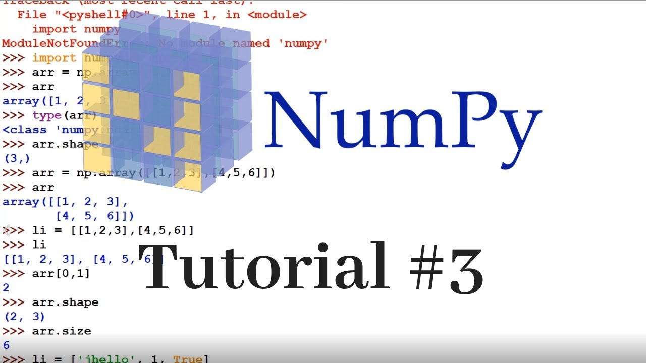 Numpy Arrays Python Tutorial #3 - Array Math