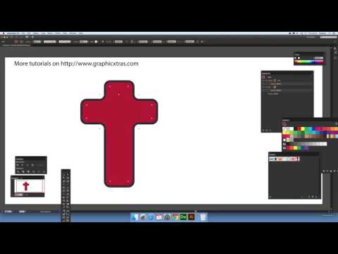 Create A Cross Symbol In Illustrator | How To Tutorial | Plus Design | Graphicxtras