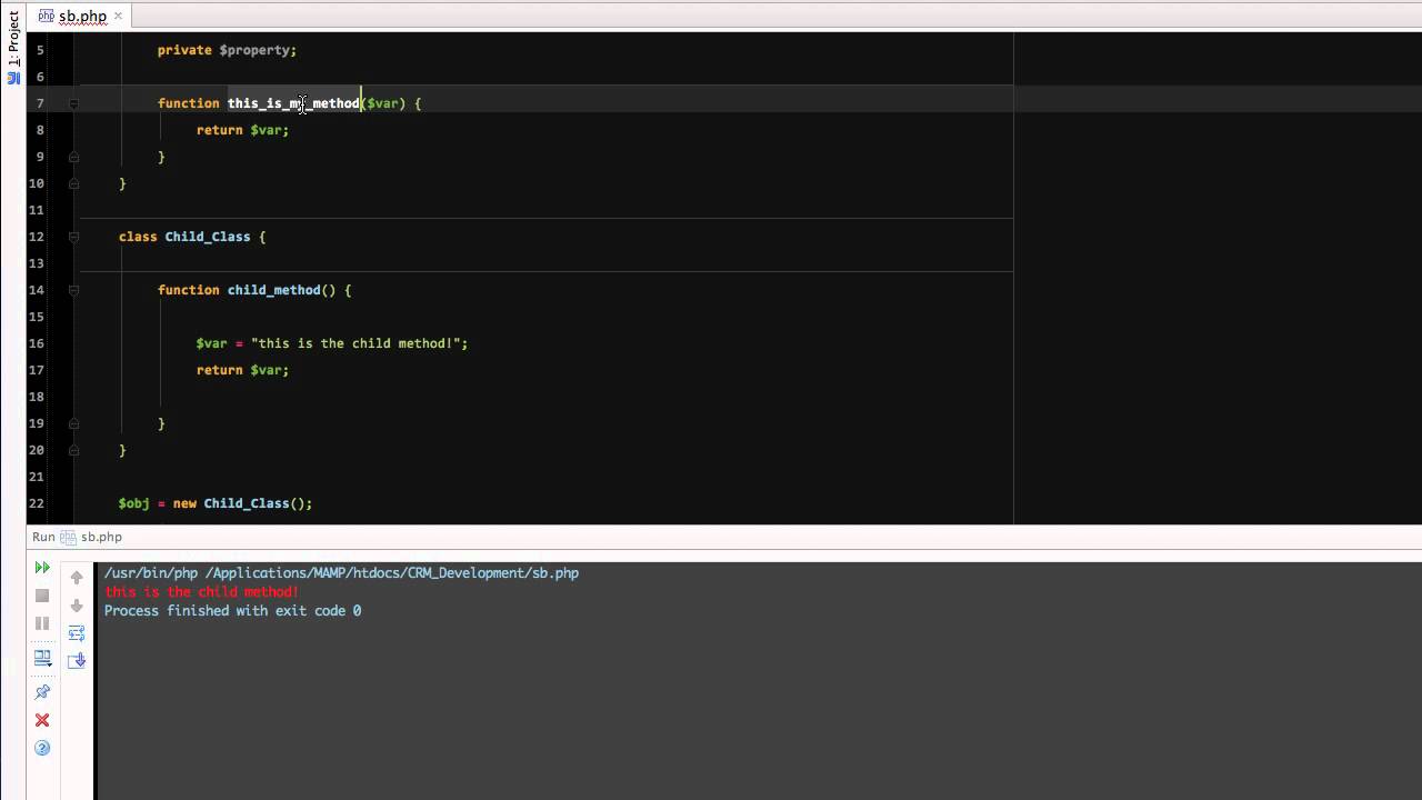 PHP: Classes & Objects Part 3.  Extending Class
