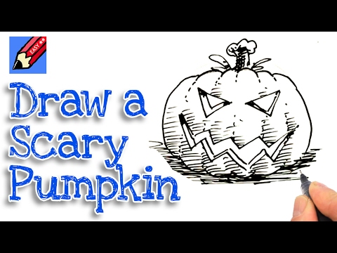 Draw a scary Pumpkin Real Easy – Shoo Rayner
