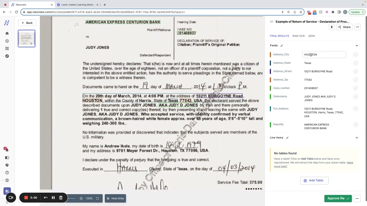 Automating data extraction from legal documents