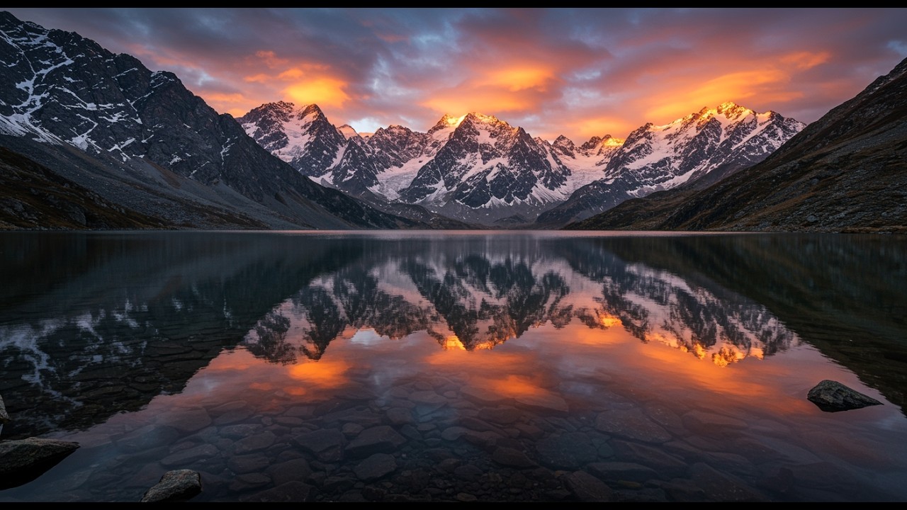 Mirror Lake Mountain Reflection – 2H Calm Loop | 4K Nature Screensaver for Samsung Frame TV