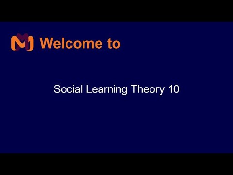 21. Social Learning Theory 10 - Applying SLT