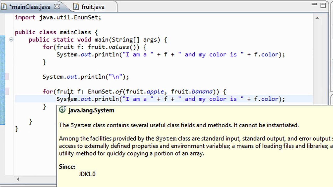 Java Programming - 36 - The EnumSet class