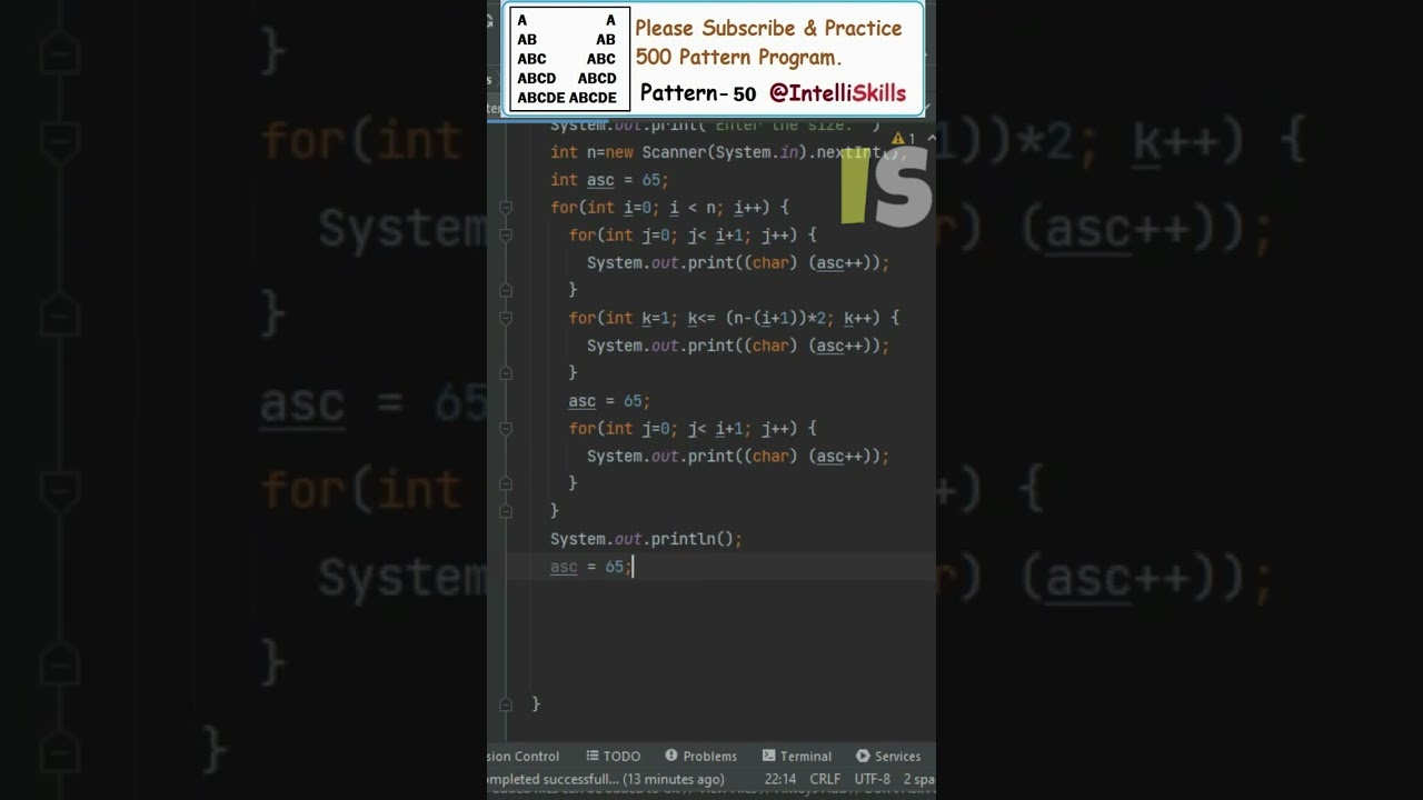 Java Pattern-50 | 500 Java Pattern Programs #shorts #java #coding #programming