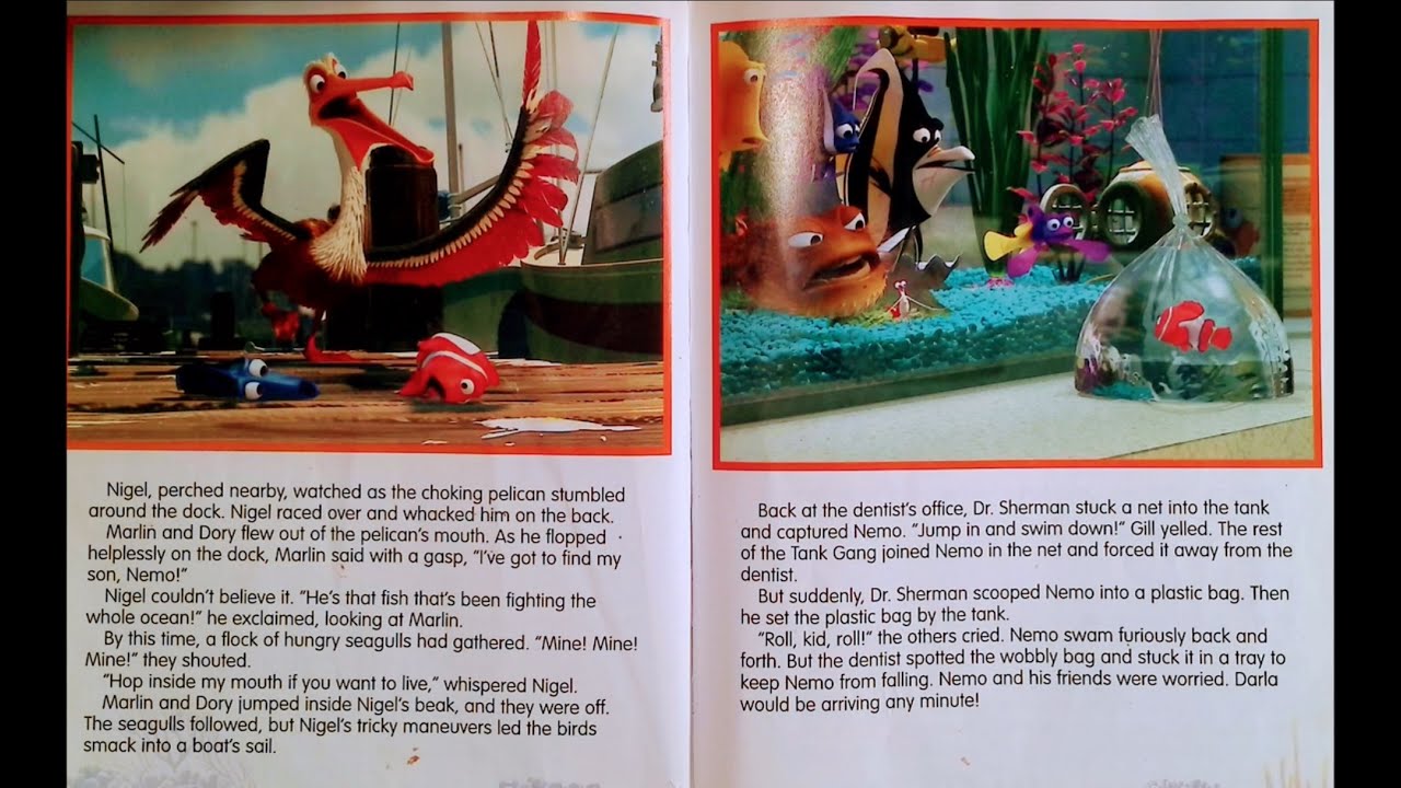 Finding Nemo A Fishy Tale (VHS Opening/Read Aloud)