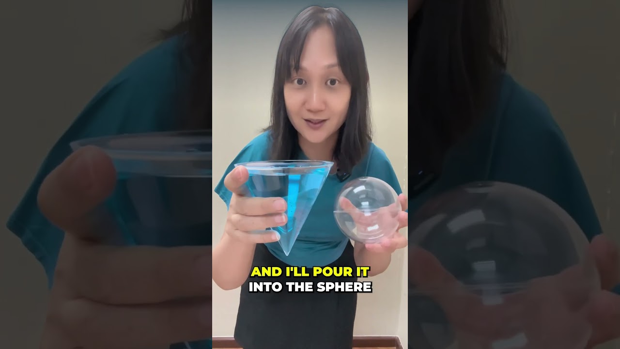 Sphere volume SHOCKINGLY easy to calculate #math #volume #geometry #mathformula #sphere