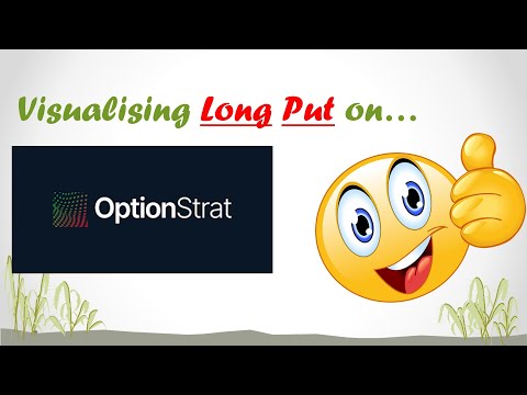 Long Put Option Trading strategy on optionstrat.com