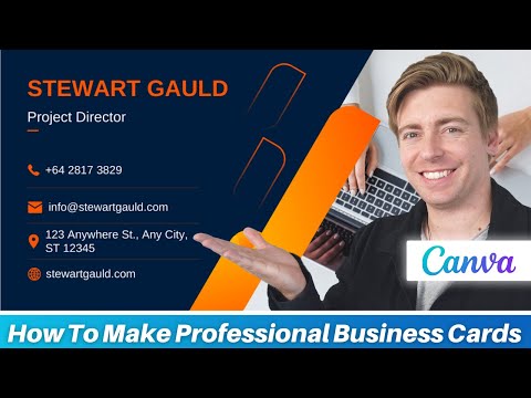 How To Make PROFESSIONAL Business Cards | Canva Tutorial (Beginners Guide)