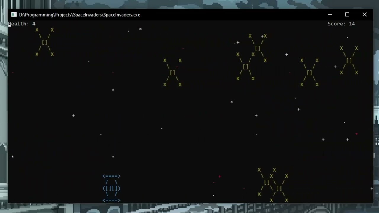 Space Shooter Game in C++