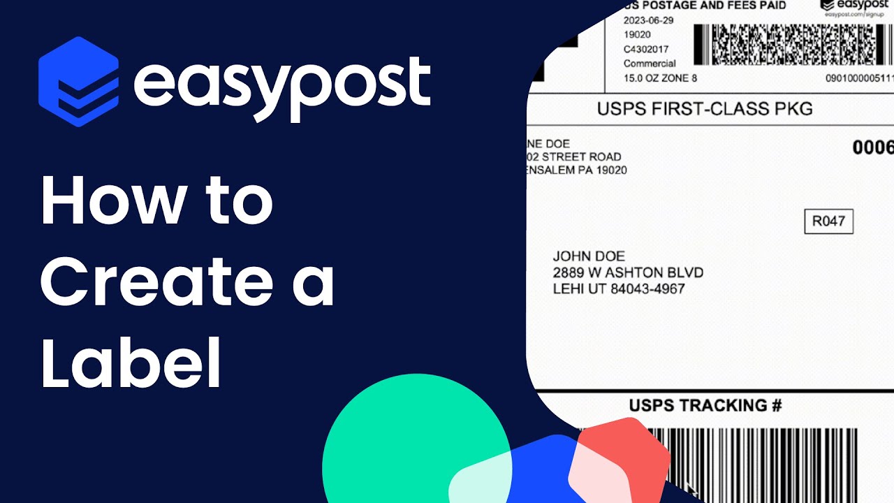 How to Create a Label with EasyPost
