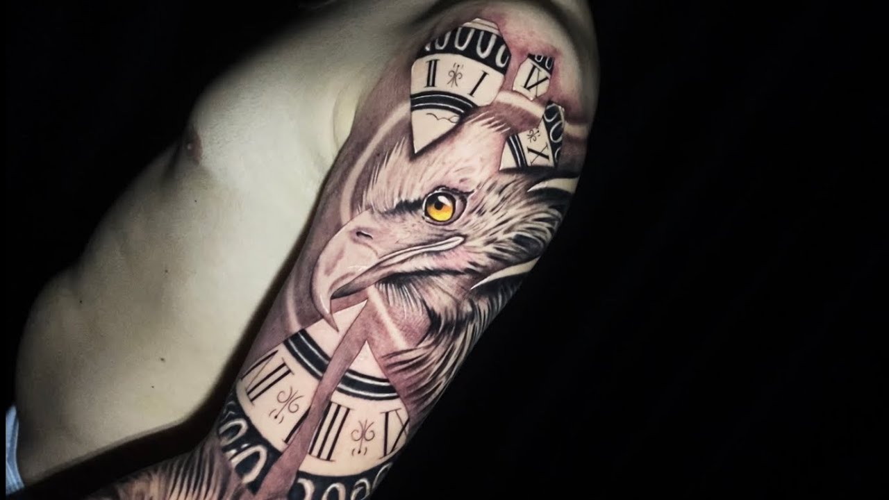 FECHAMENTO COM ÁGUIA E LEÃO - TATTOO