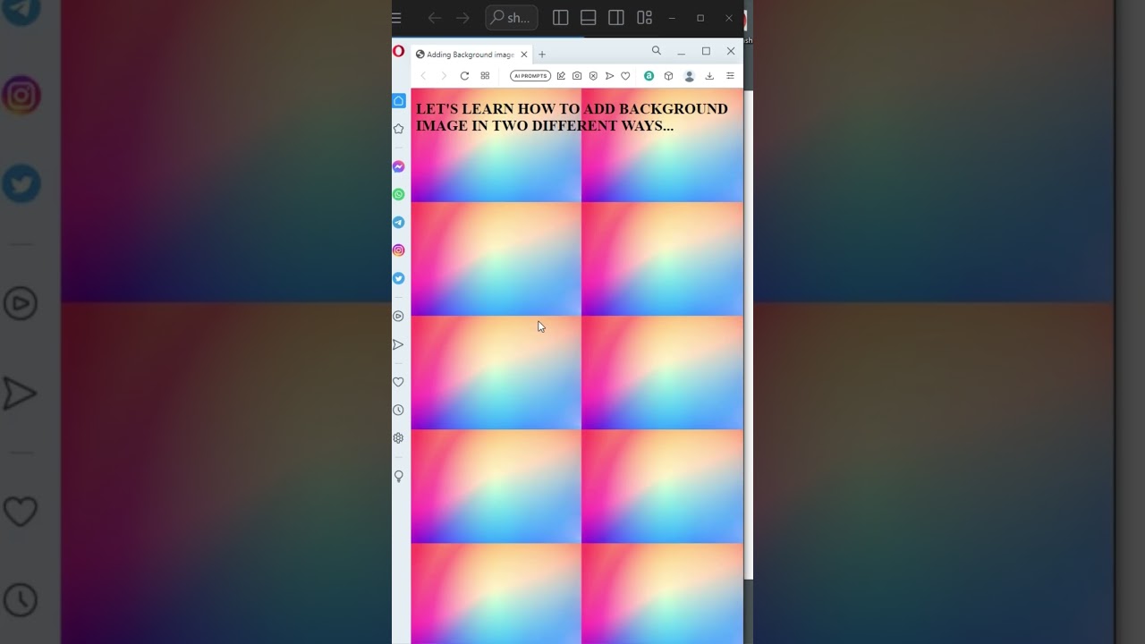background property - HTML CSS