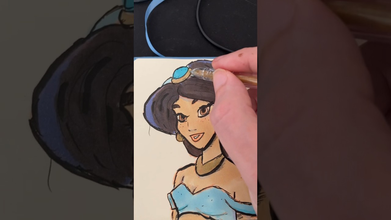 Its Disney Duos time! #fanart #disney #aladdin #princessjasmine #jasmine #shorts #awholenewworld