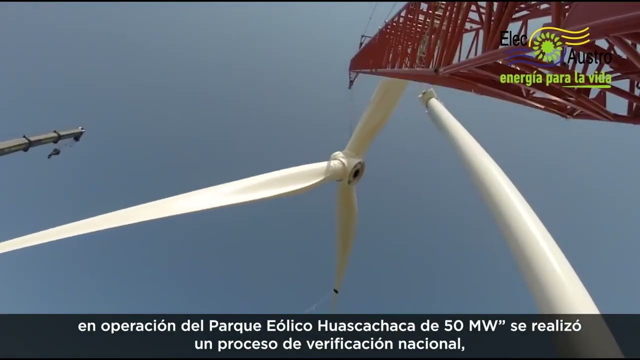La construcción del Parque Eólico Huascachaca avanza a paso firme.