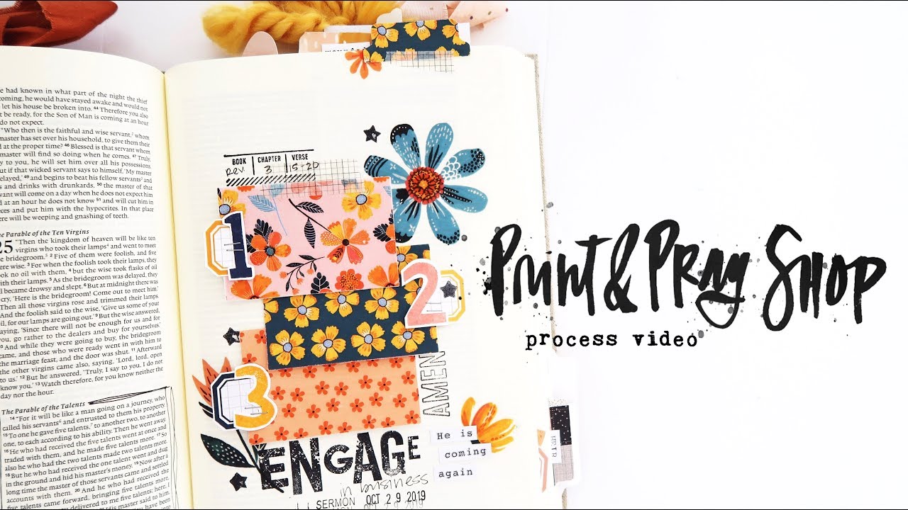 Print & Pray Bible Journaling Process Video | Oh Praise Him